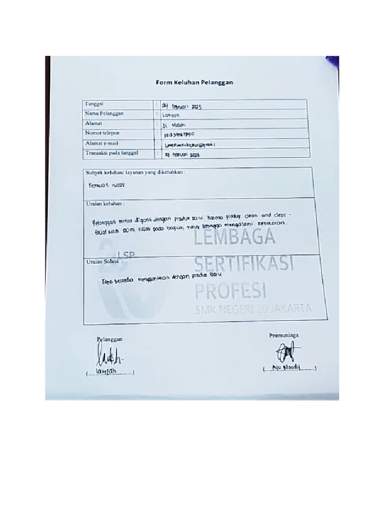 Form Stock Opname | PDF