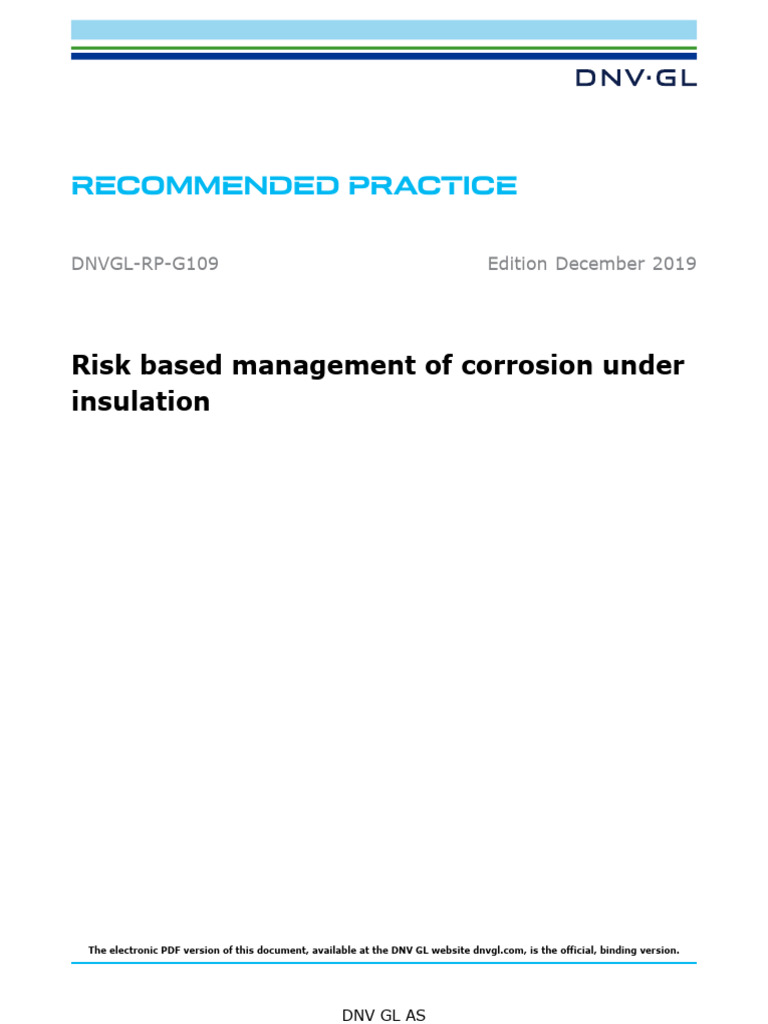 Risk Based Management of Corrosion Under Insulation | PDF | Corrosion | Risk