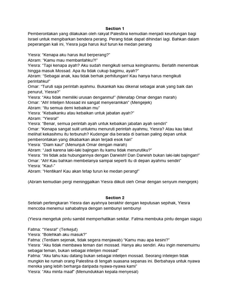 SCRIPT DRAMA (Bagian Resolusi-Ending) | PDF | Puisi