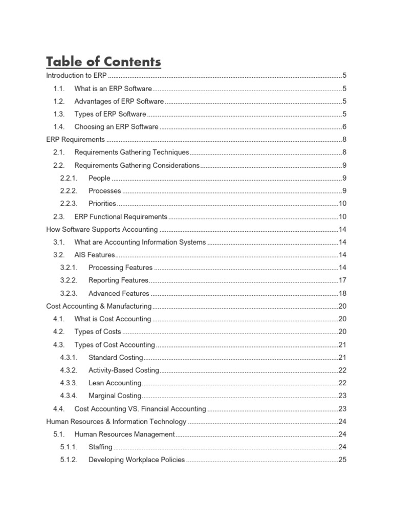 Comprehensive ERP & Business Systems Guide | PDF | Enterprise Resource ...