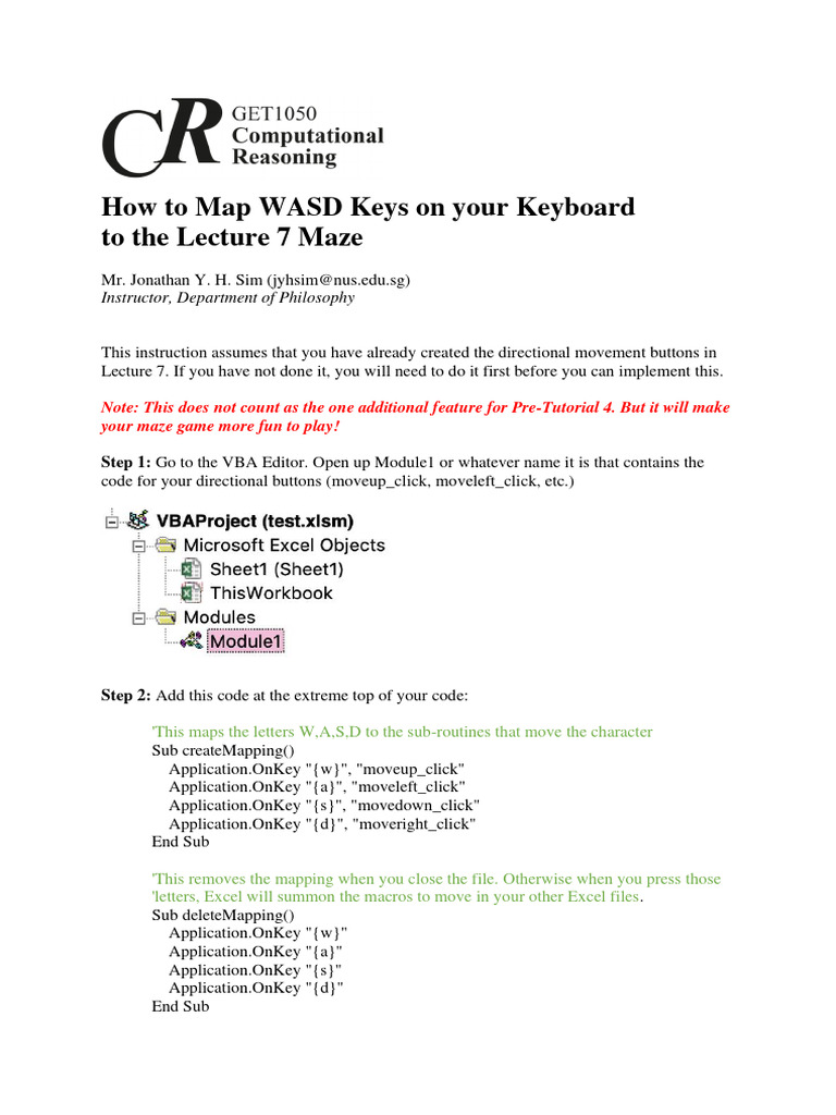 How To Map WASD Keys On Your Keyboard | PDF | Teaching Methods ...