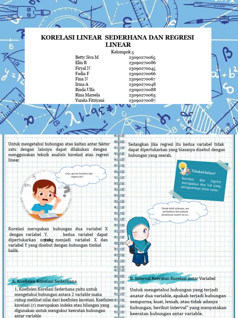 Kel.5 Bab Korelasi Dan Regresi Linear Sederhana | PDF