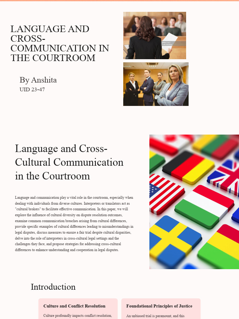 Language and Cross Communication in The Courtroom | PDF | Communication ...