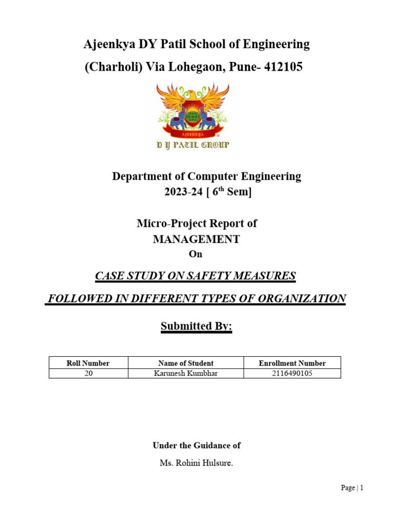 Man Report File | PDF | Safety | Occupational Safety And Health