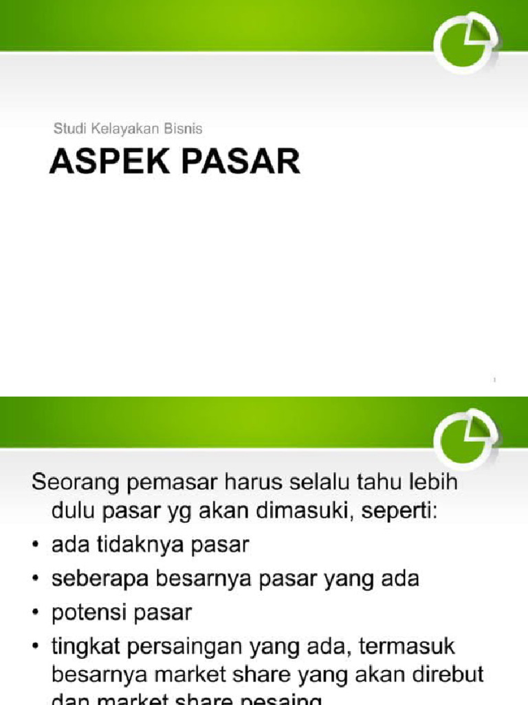 Aspek Pasar | PDF
