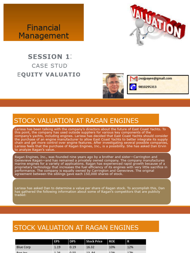 Case Study Equity Valuation | PDF | Stocks | Stock Valuation