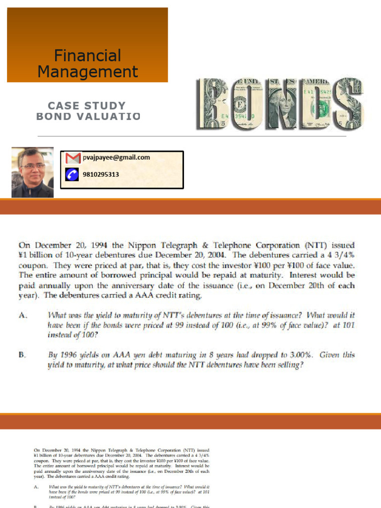 Case Study Bond Valuation | Download Free PDF | Interest | Loans