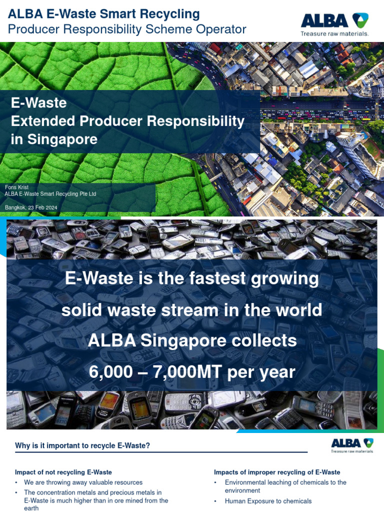 E-Waste Managemen in Singapore | PDF | Electronic Waste | Waste