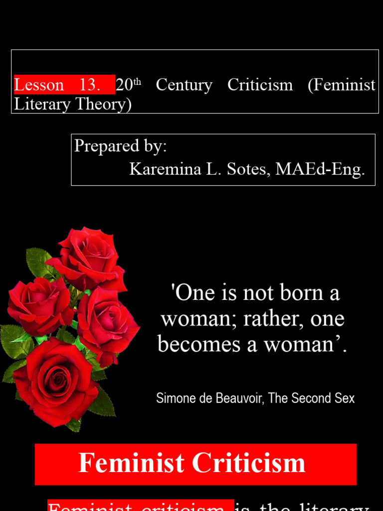 Lesson 13. Feminist Criticism | Download Free PDF | Gender Studies ...