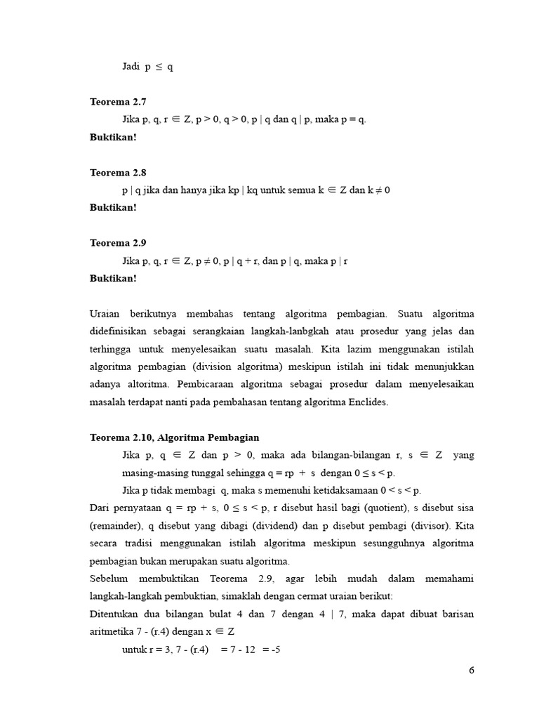 Teorema 2.7 | PDF | Metode & Bahan Ajar