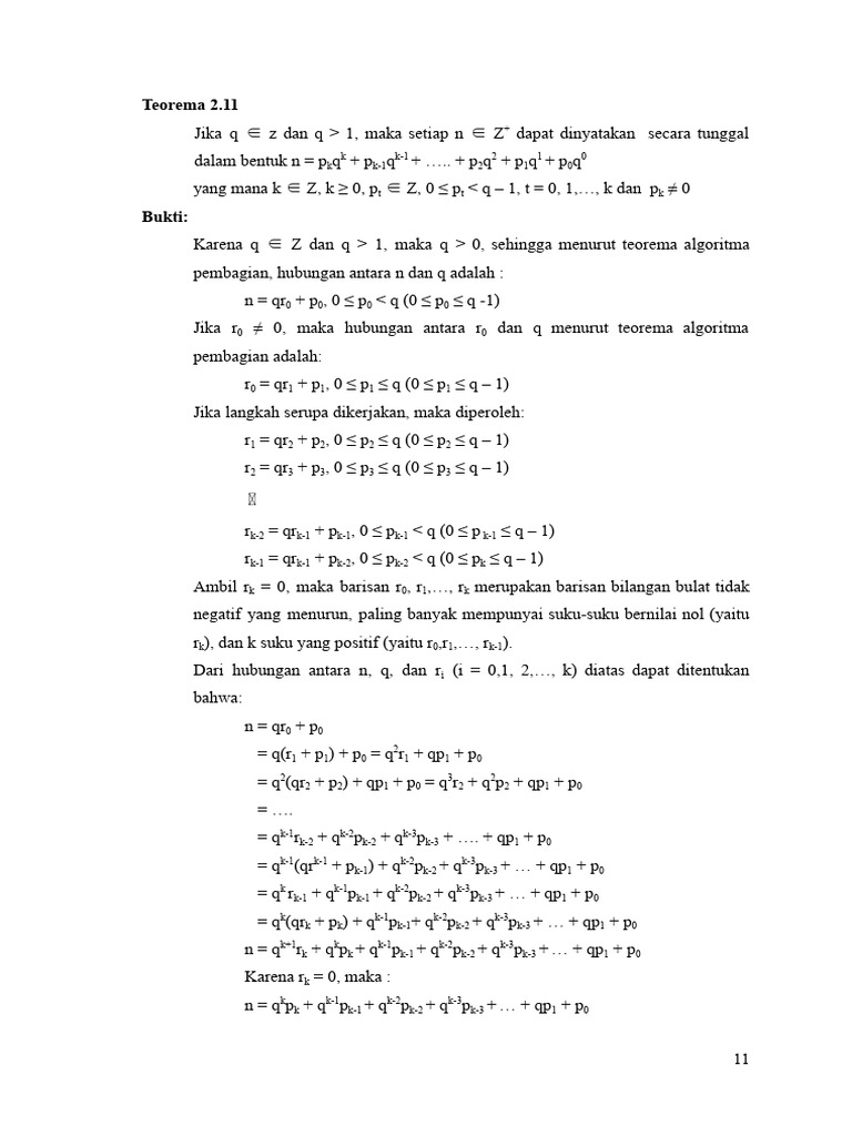 Teorema 2.11 | PDF