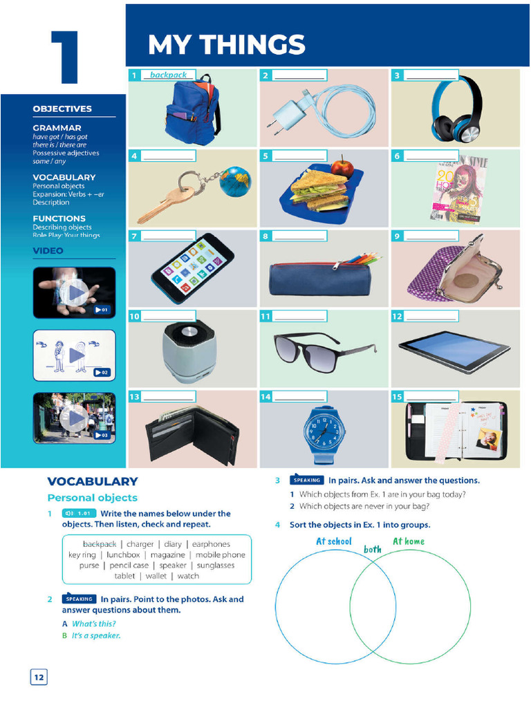 My Things (Describing Things) | PDF