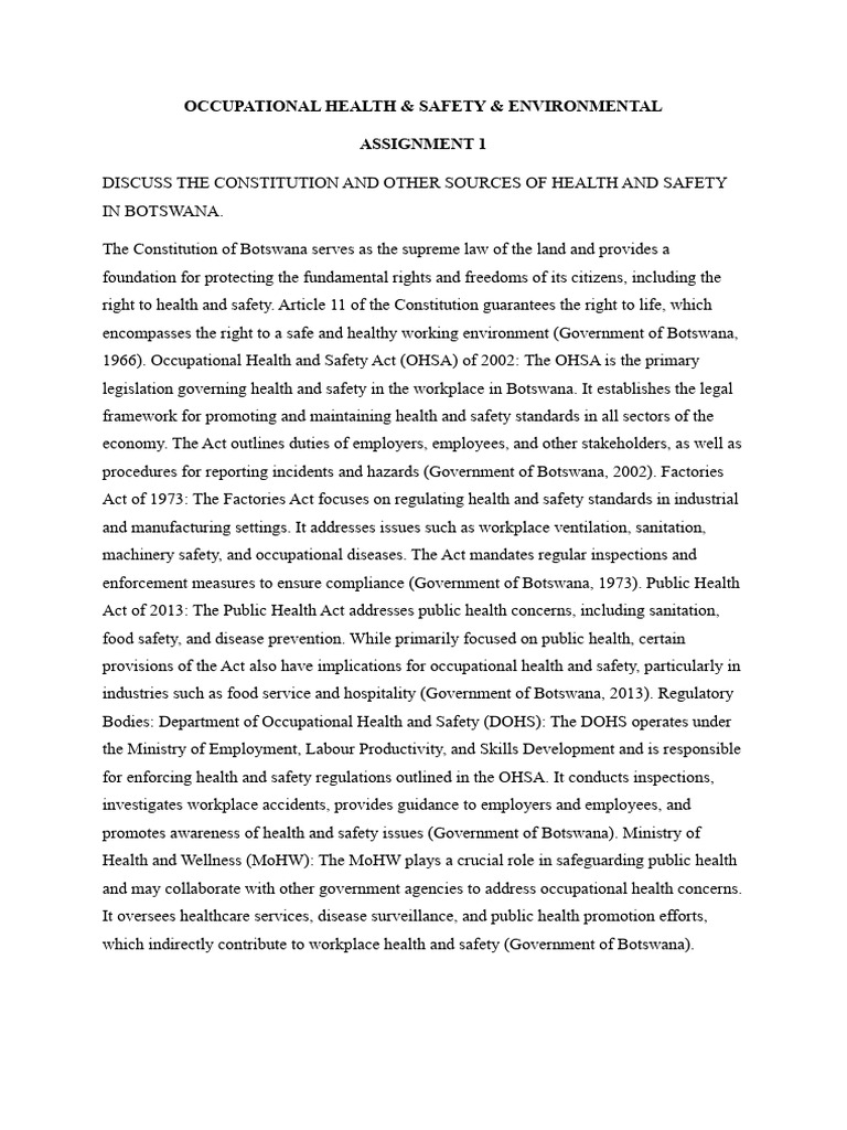 OCCUPATIONAL HEALTH | PDF | Occupational Safety And Health | Personal Protective Equipment