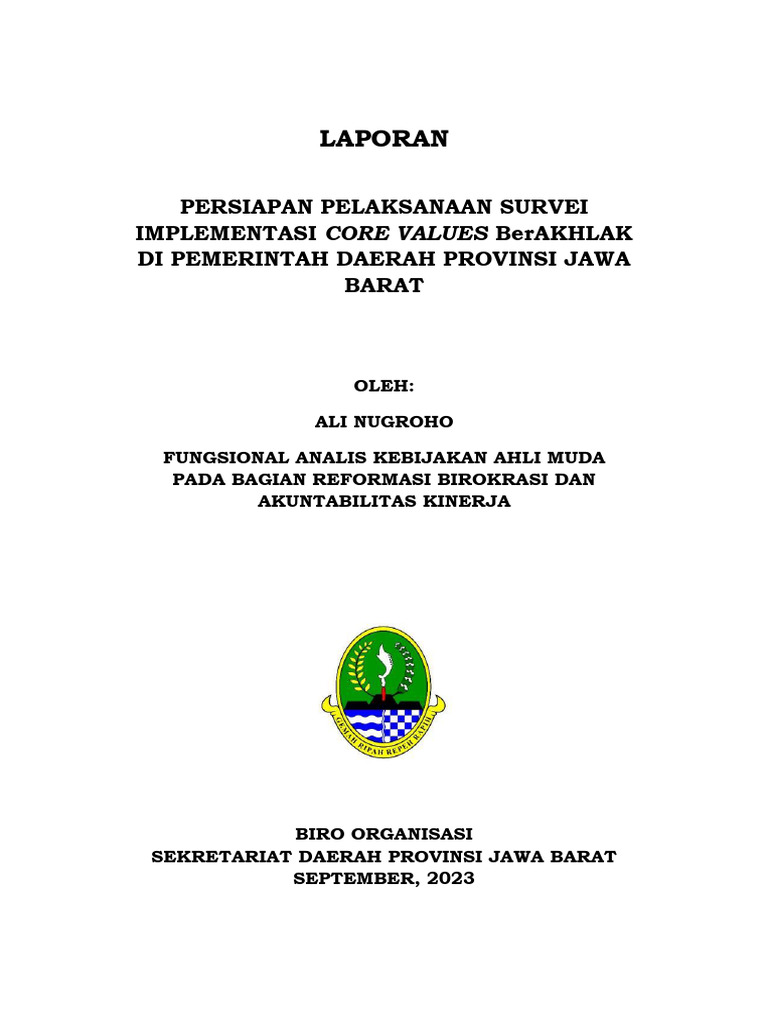 Evaluasi Implementasi Core Values ASN | PDF | Karier & Perkembangan | Bisnis