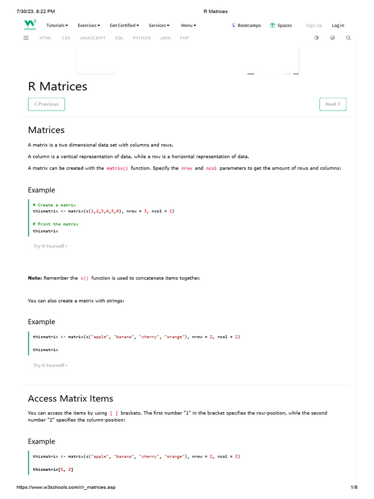 FALLSEM2023-24 MAT5007 ELA CH2023240101766 Reference Material III 07-08-2023 R Matrices | PDF ...