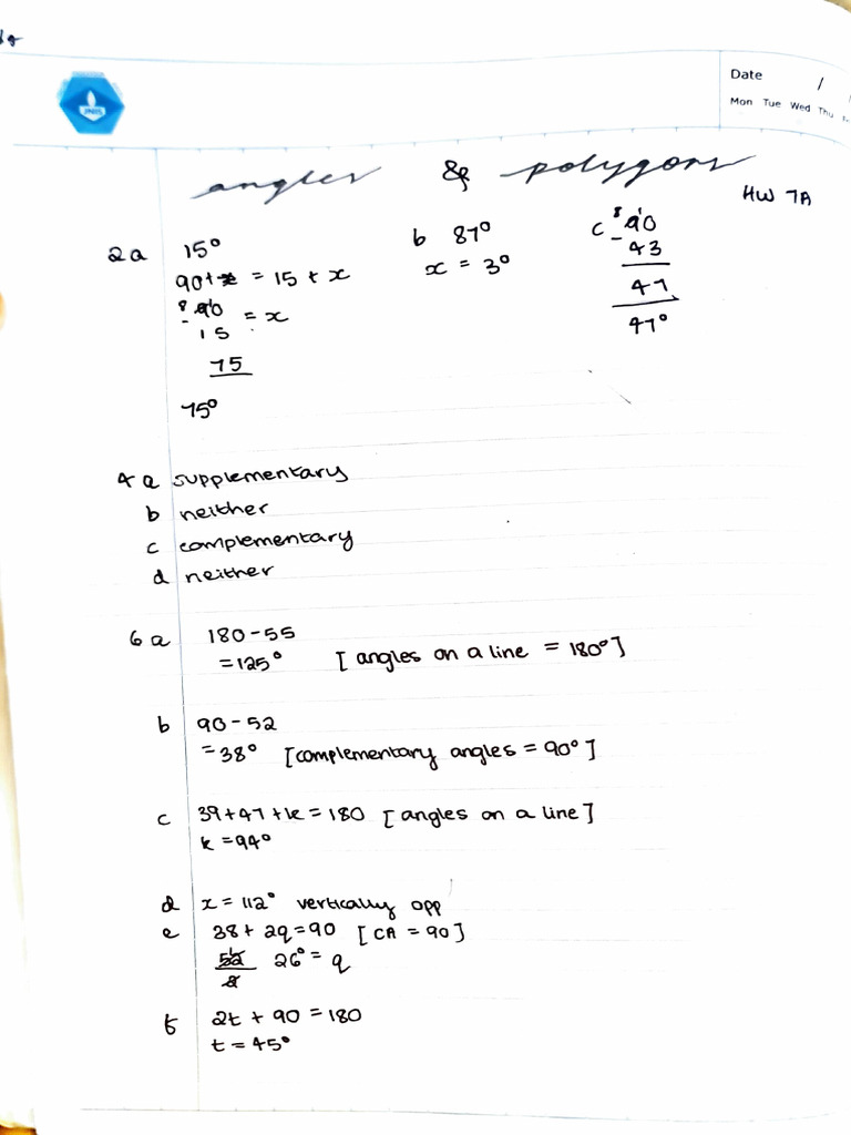 Angles N Polygons Assignment Pdf