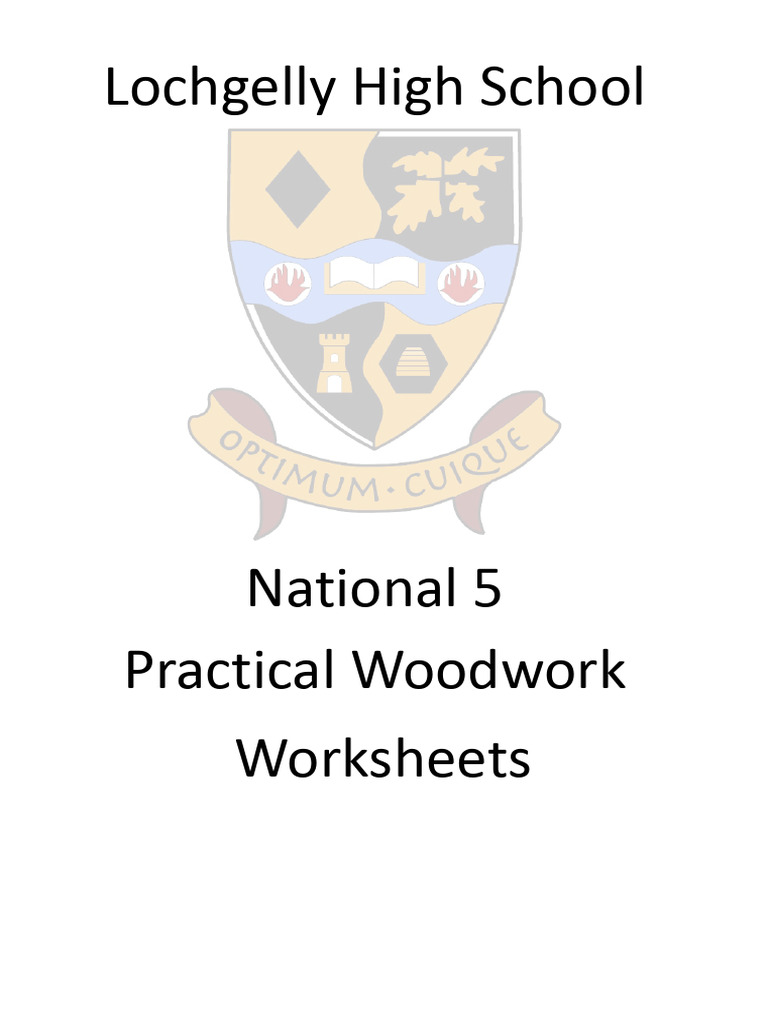 Practical Woodwork Worksheets for Students | PDF | Hardwood | Wood