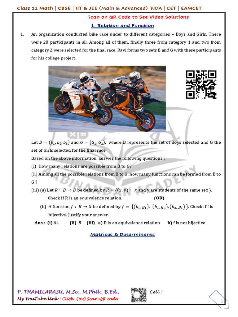 Board and Model Case Study Question | PDF | Equations | Algebra