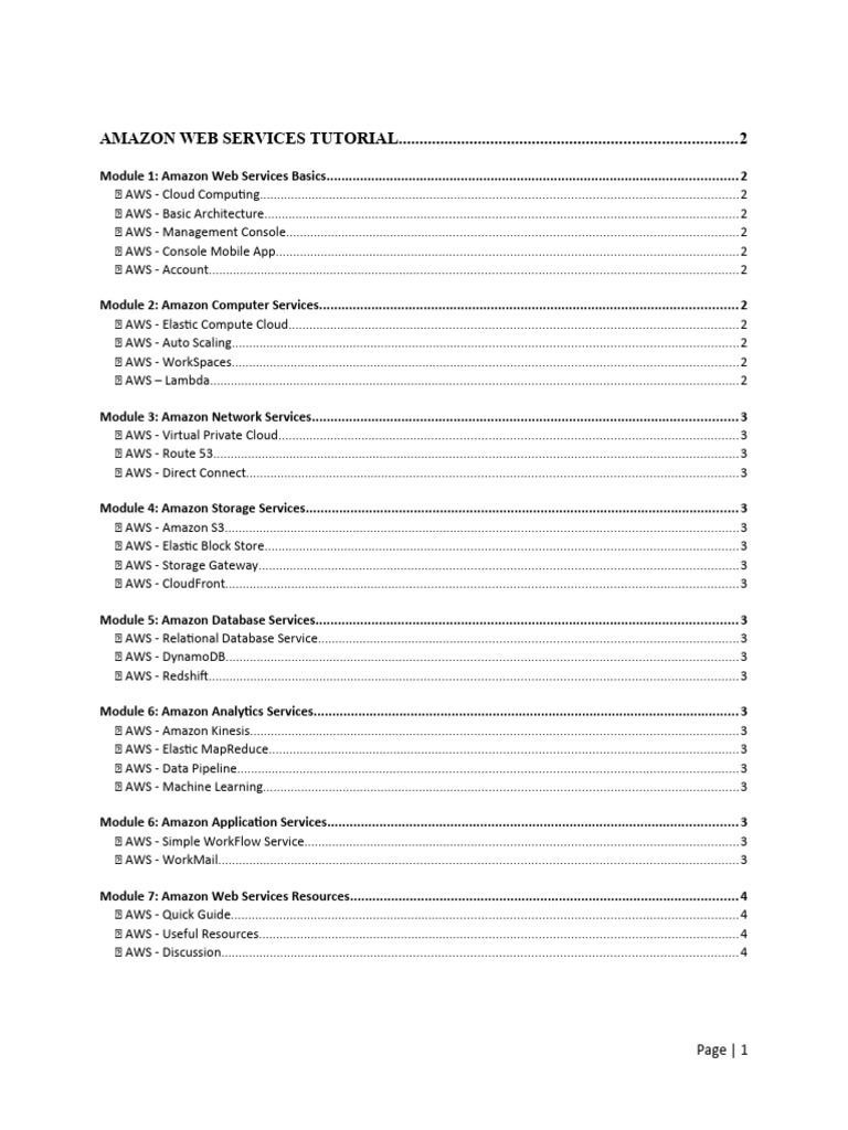 AWS | PDF | Amazon Web Services | Cloud Computing