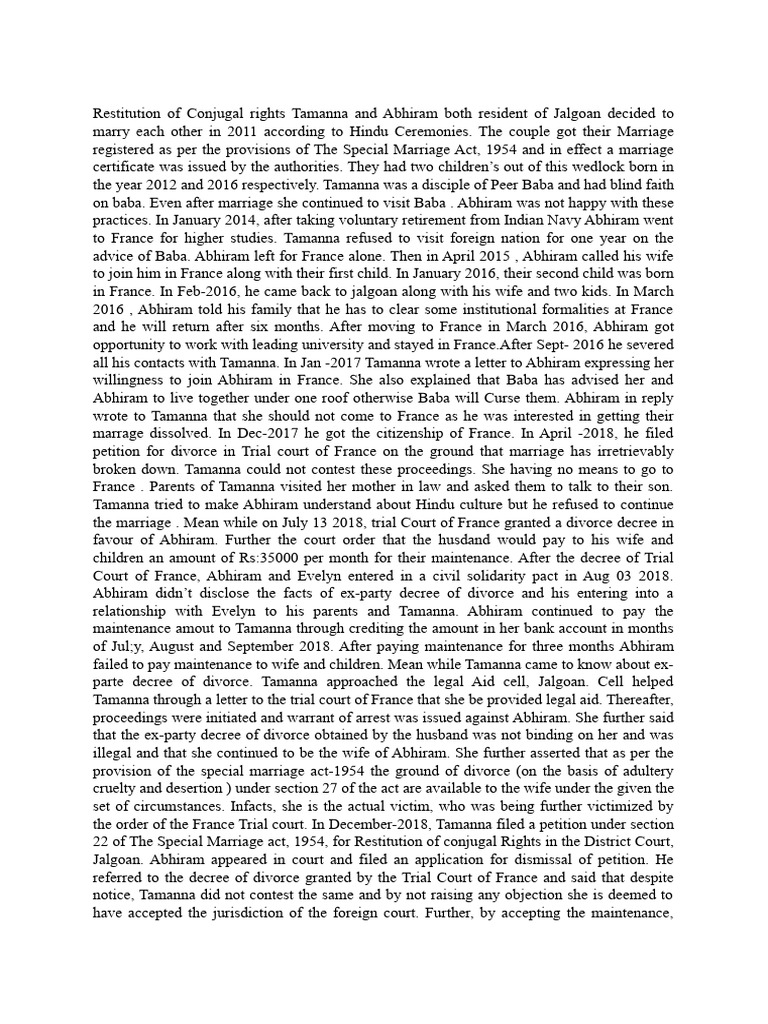 Vicky RCR | PDF | Divorce | Judgment (Law)