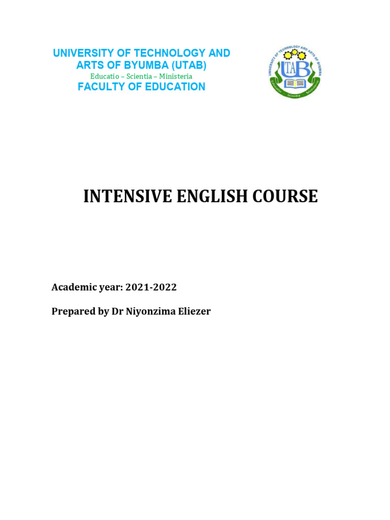 Intensive English Course | PDF | Grammatical Tense | Adverb