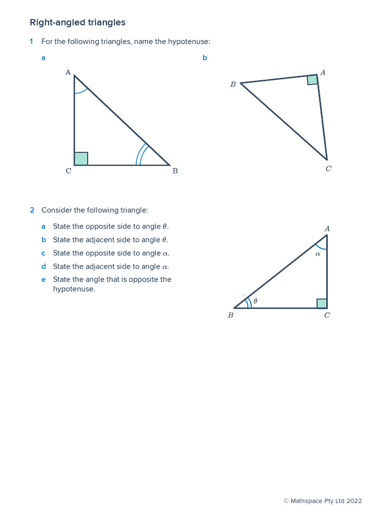 Trigonometric Ratios Worksheet | PDF | Triangle | Significant Figures