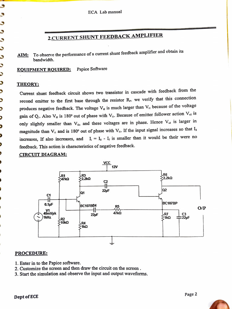 ECA Software Last Exp | PDF | Amplifier | Feedback