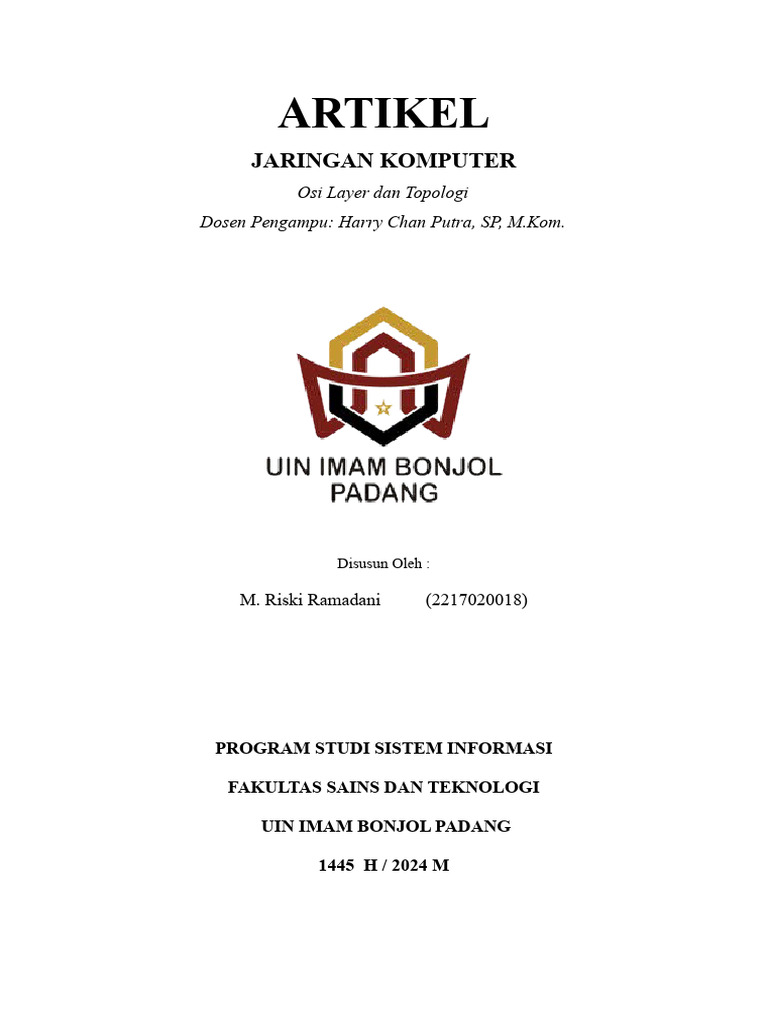 Tugas Jarkom M.Riski Ramadani | PDF