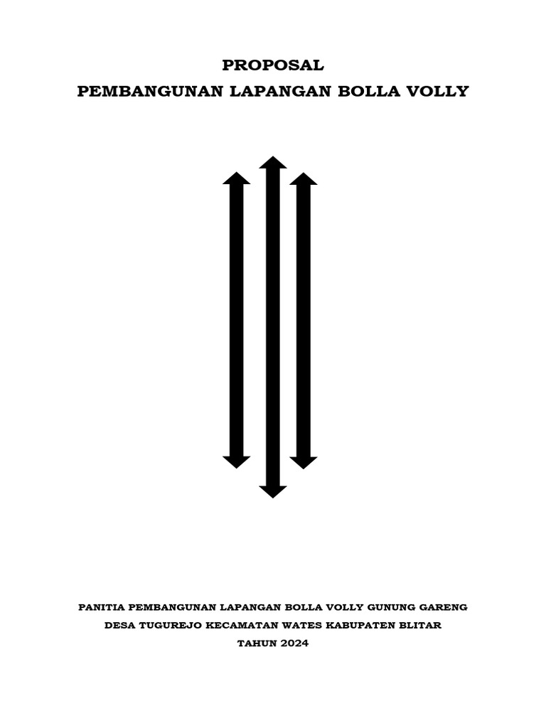 PROPOSAL Lapangan Bola Volly | PDF | Karier & Perkembangan