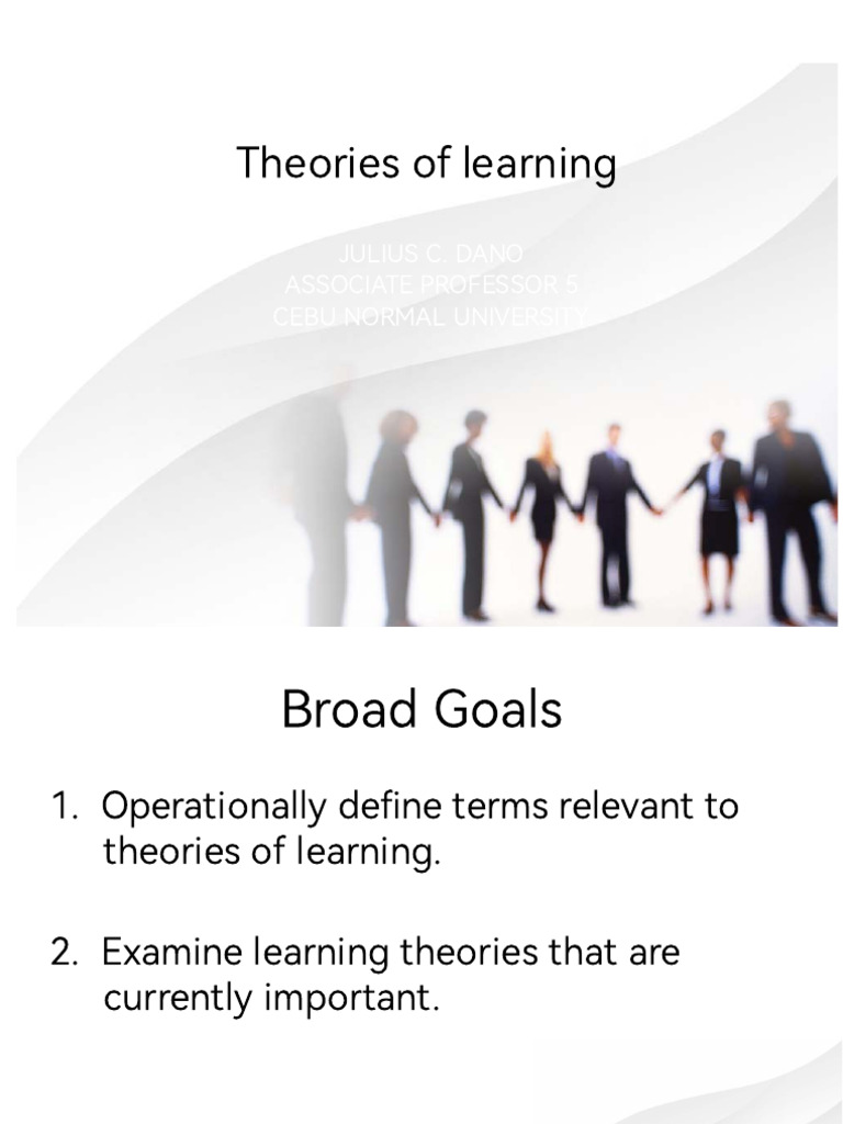 Theories_of_Learning | PDF | Classical Conditioning | Constructivism (Philosophy Of Education)