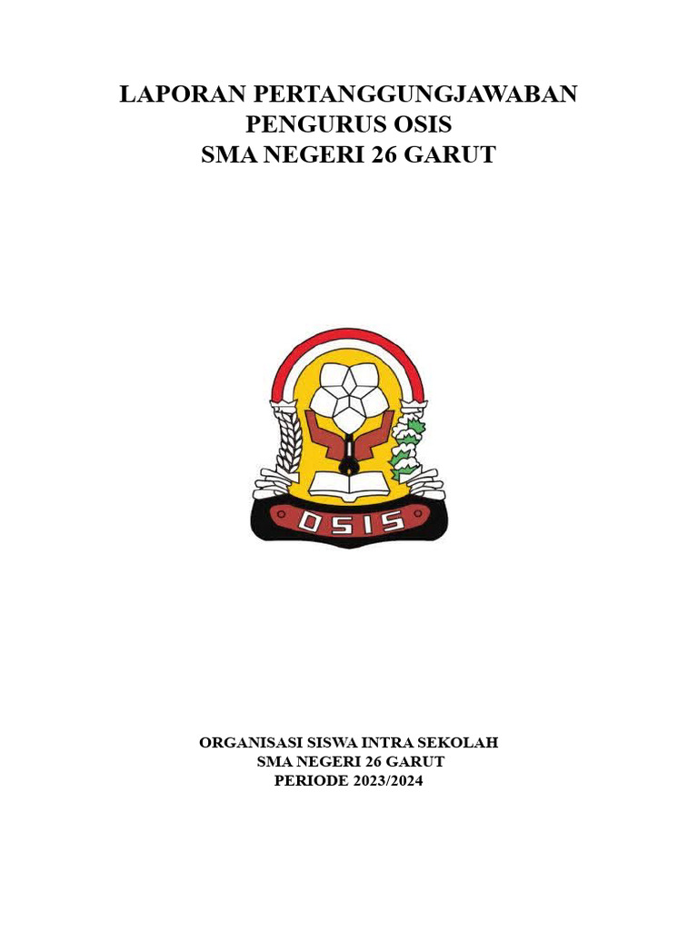 Laporan Pertanggungjawaban Pengurus Osis | PDF