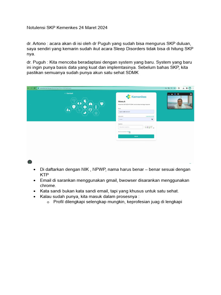 Notulensi SKP Kemenkes 24 Maret 2024 | PDF | Bisnis | Pengelolaan Keuangan & Uang