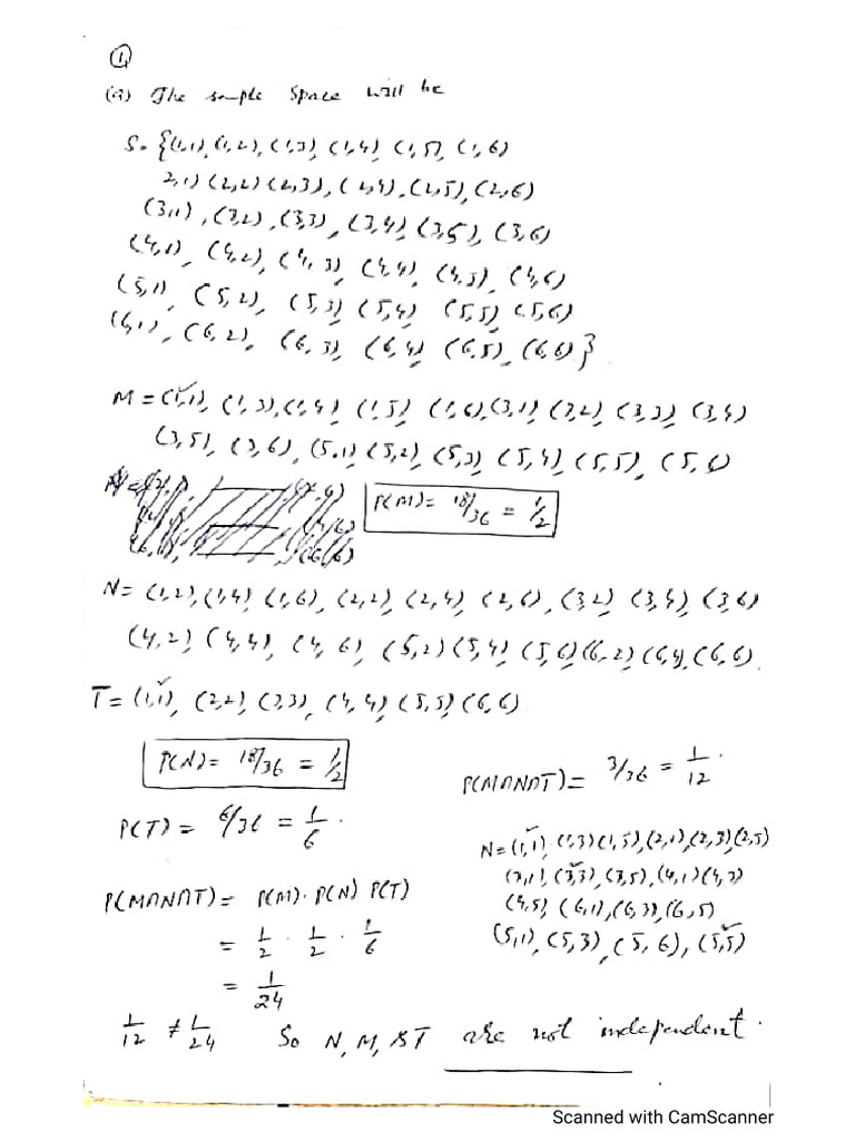 Mathematical Statistics Mid Term | PDF