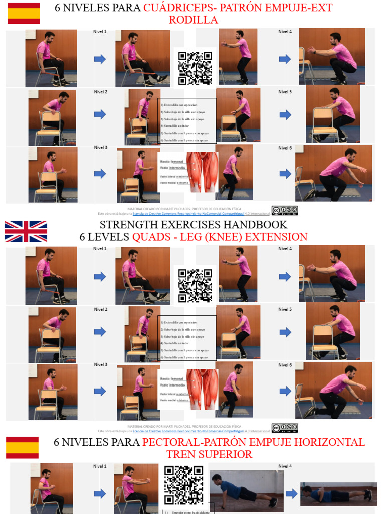 Ejercicios Fuerza en Casa | PDF | Entrenamiento con pesas