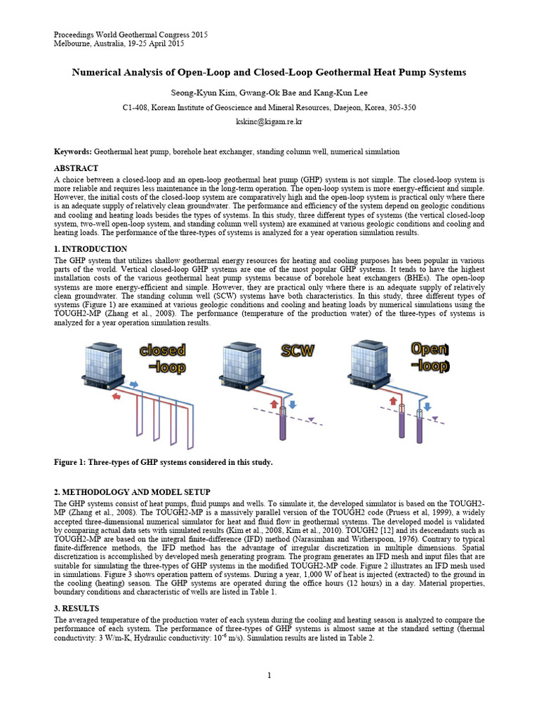 Open and Closed Loop Numerical | PDF | Energy Technology | Thermodynamics