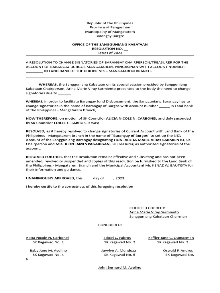 ChangeSign Resolution | PDF
