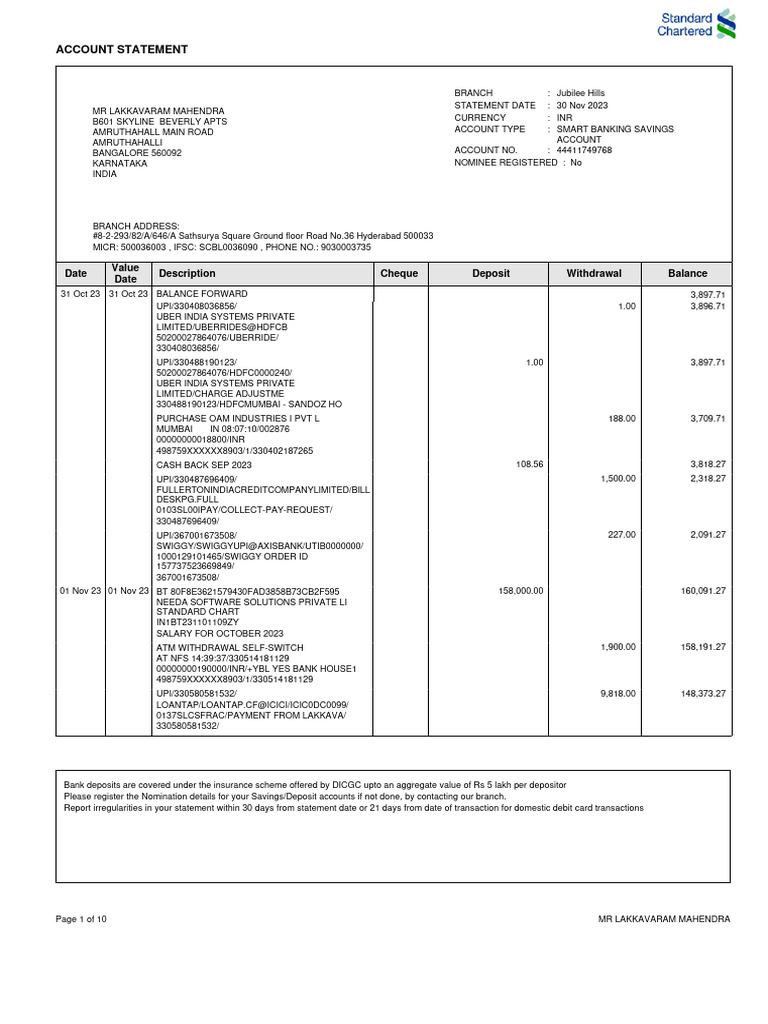 E Statement | PDF | Institutional Investors | Financial Markets