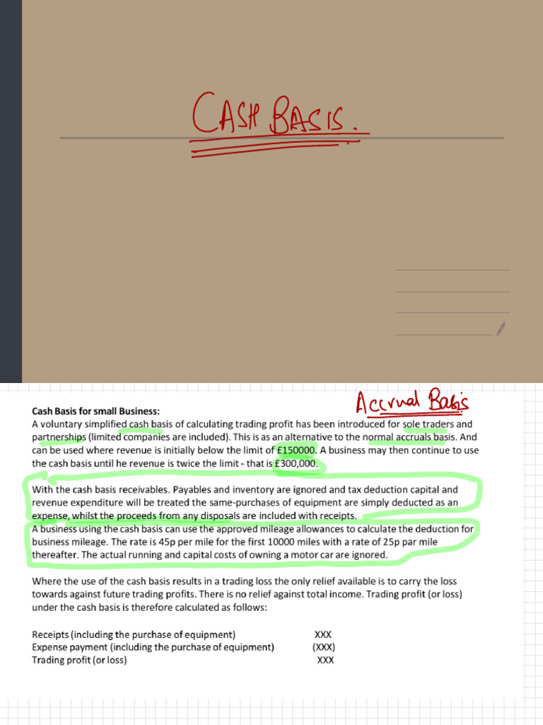 Cash vs. Accrual Basis Explained | PDF | Expense | Basis Of Accounting