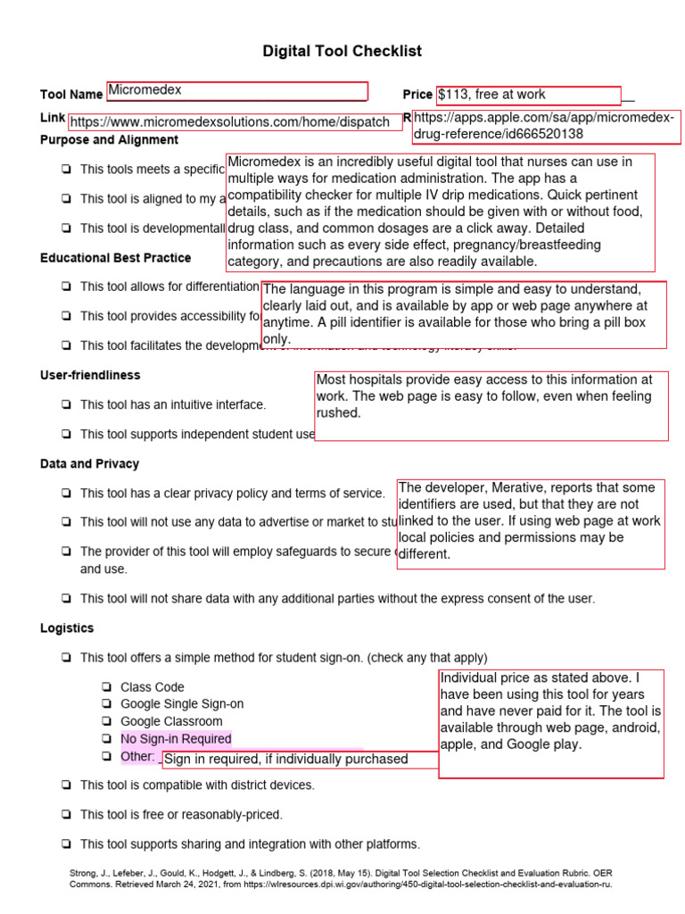 Lakin Kerry Digital Tool Checklist 1 | PDF | Google Play | Cyberspace