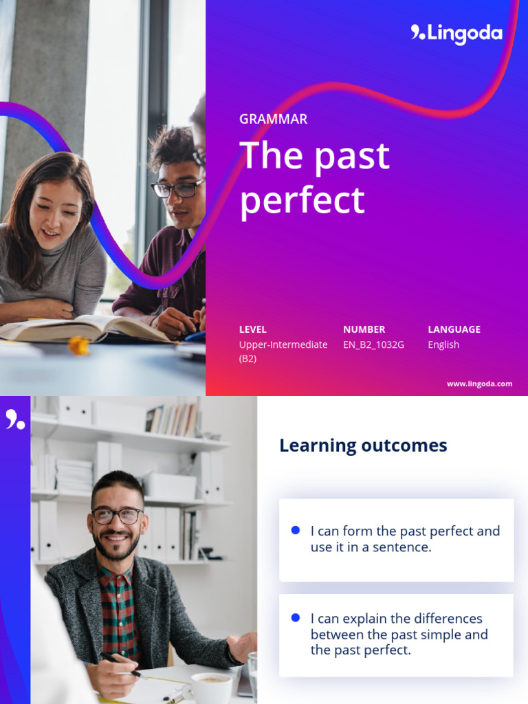 The Past Perfect (B2) | PDF | Verb | Linguistics