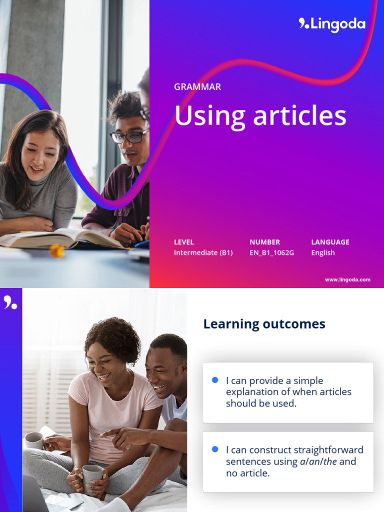Using Articles | PDF