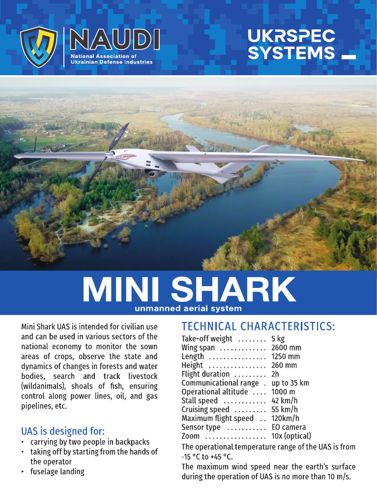 Liflet Ukrspecsystems Minishark | PDF