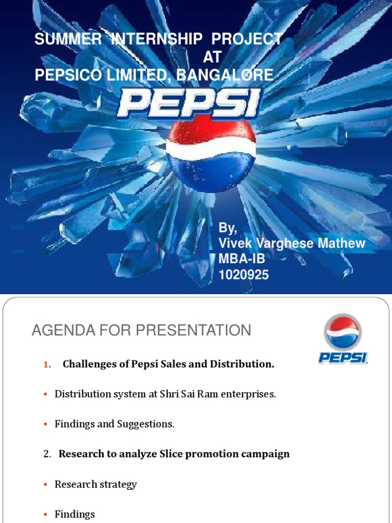 Sip Presentation | PDF | Pepsi Co | Retail