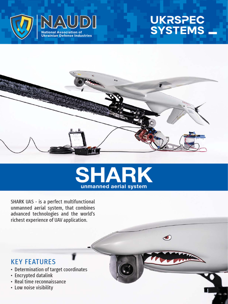 Liflet Ukrspecsystems Shark | PDF | Unmanned Aerial Vehicle | Aviation