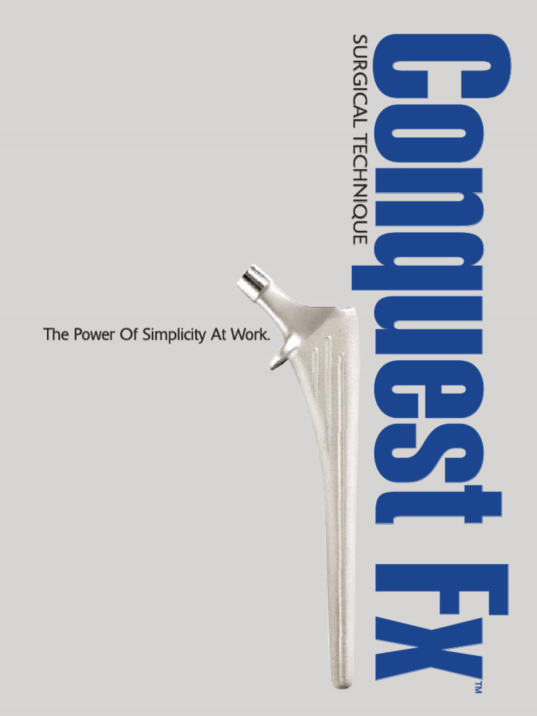 Conquest FX Surgitec | PDF | Hip | Musculoskeletal System