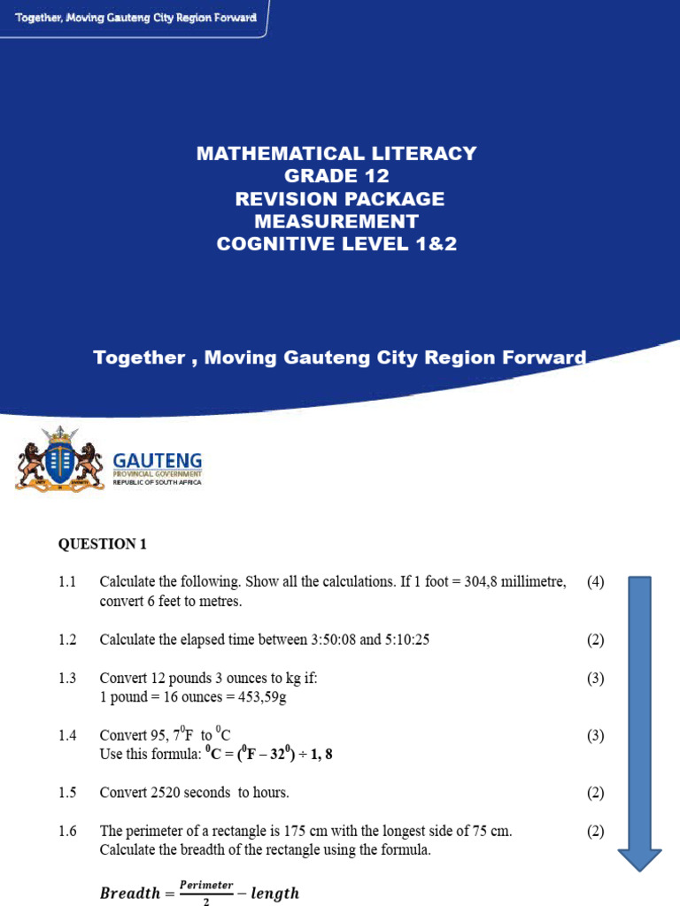Measurement Level 1&2 | PDF | Area | Volume