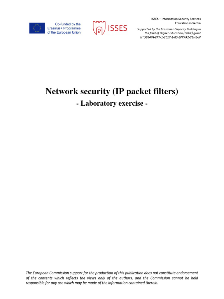 Advanced Network and System Security - Lab - Network Security - IP ...