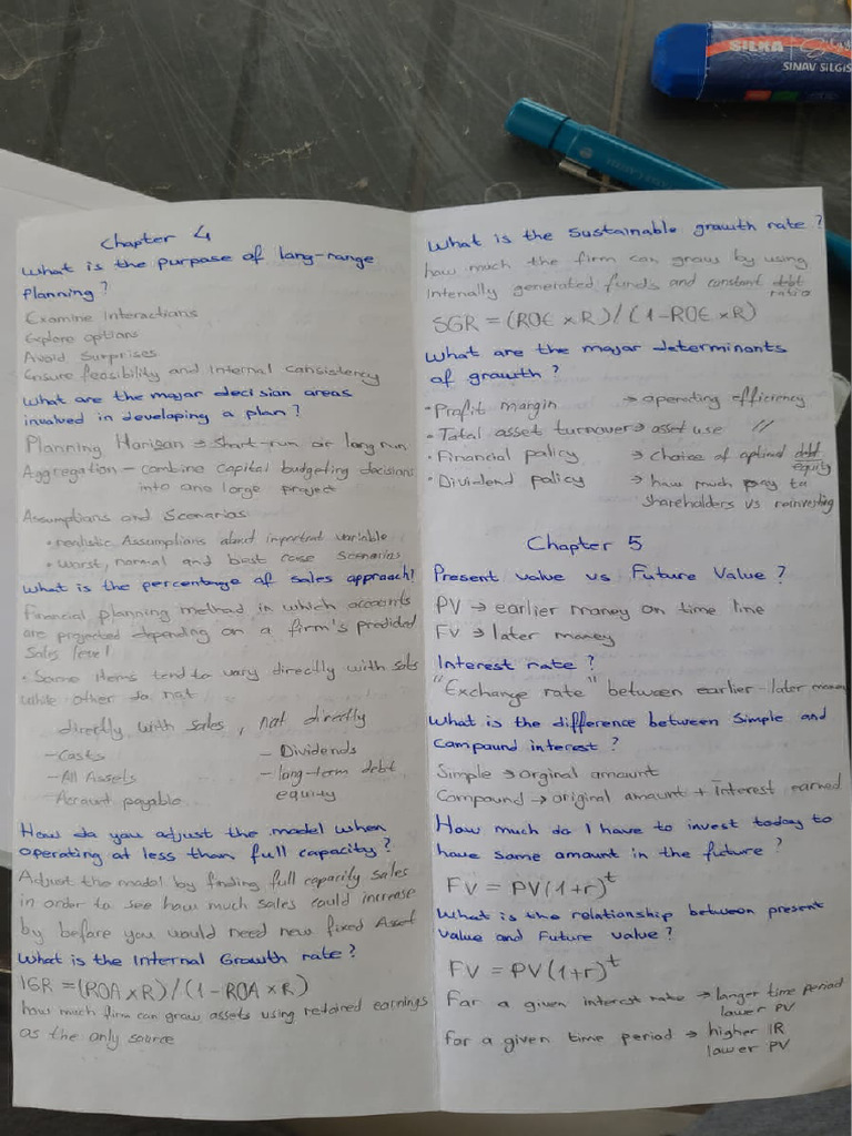 Finance Notes 2 | PDF