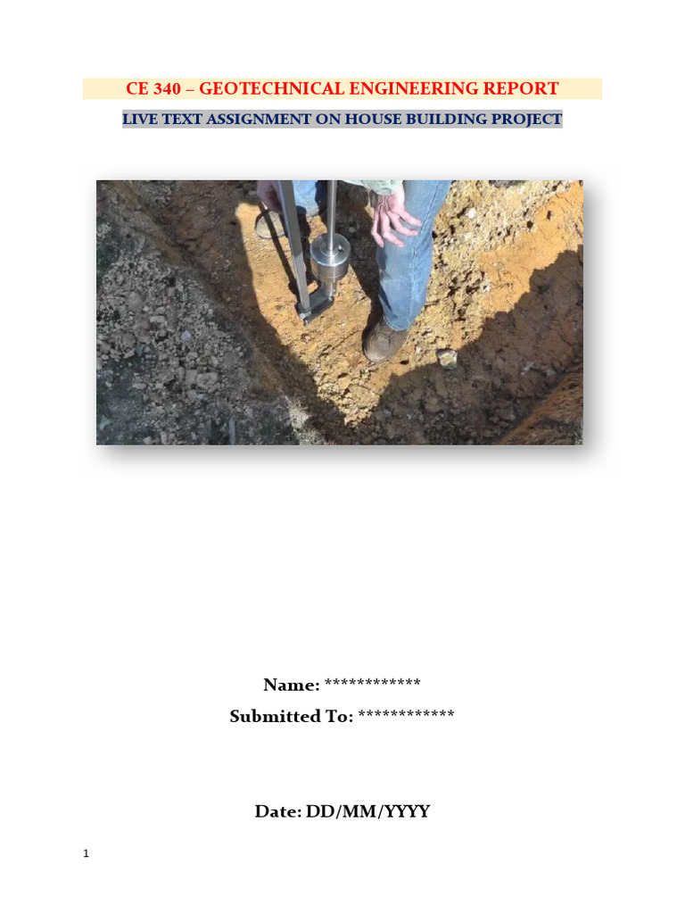 soil project | PDF | Geotechnical Engineering | Experiment