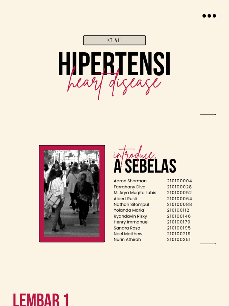 CVS1-PC1 Hipertensi Primer - A11 | PDF | Sains & Matematika